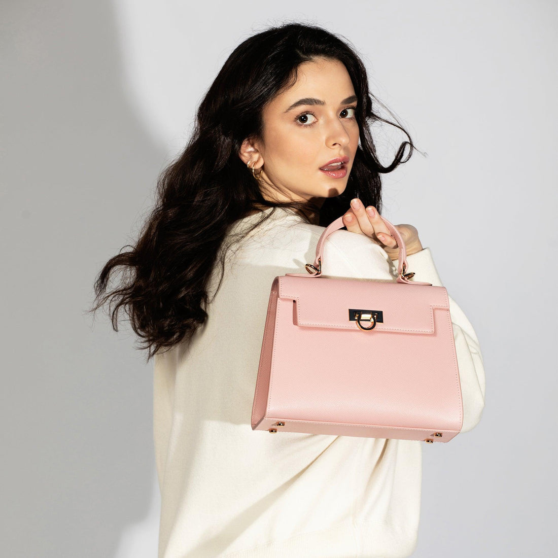 Layla Top-Handle Bag- Pink