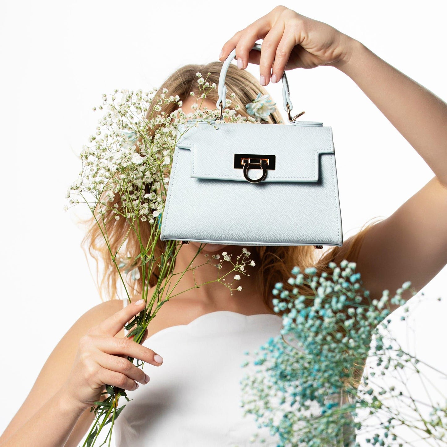 Shop Classic Blue Cross Body Bag | Chic Small Blue Purse – Levantine