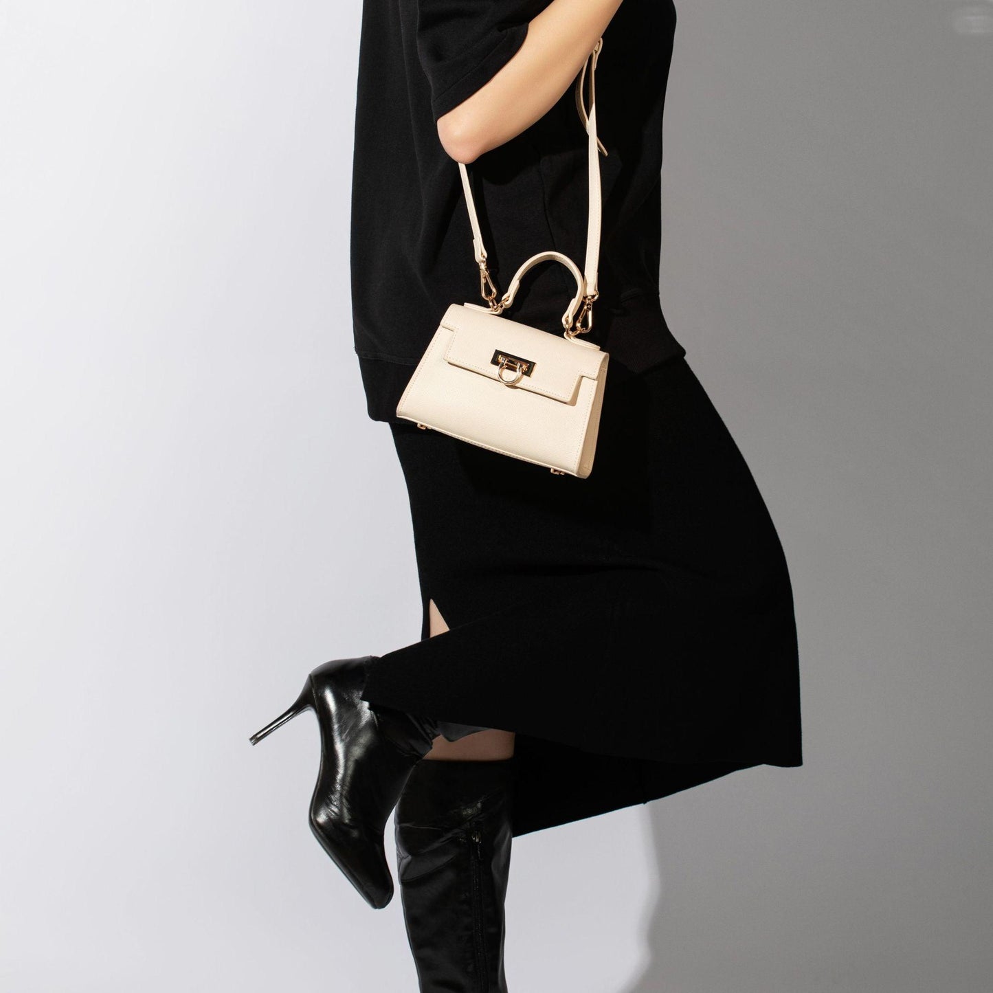 Layla Top-Handle Mini Bag-Cream – Levantine